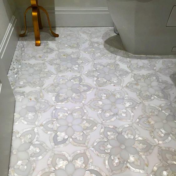 Mother of Pearl Tile Shower∣You Might Like It - One-Stop Shop Tile ...